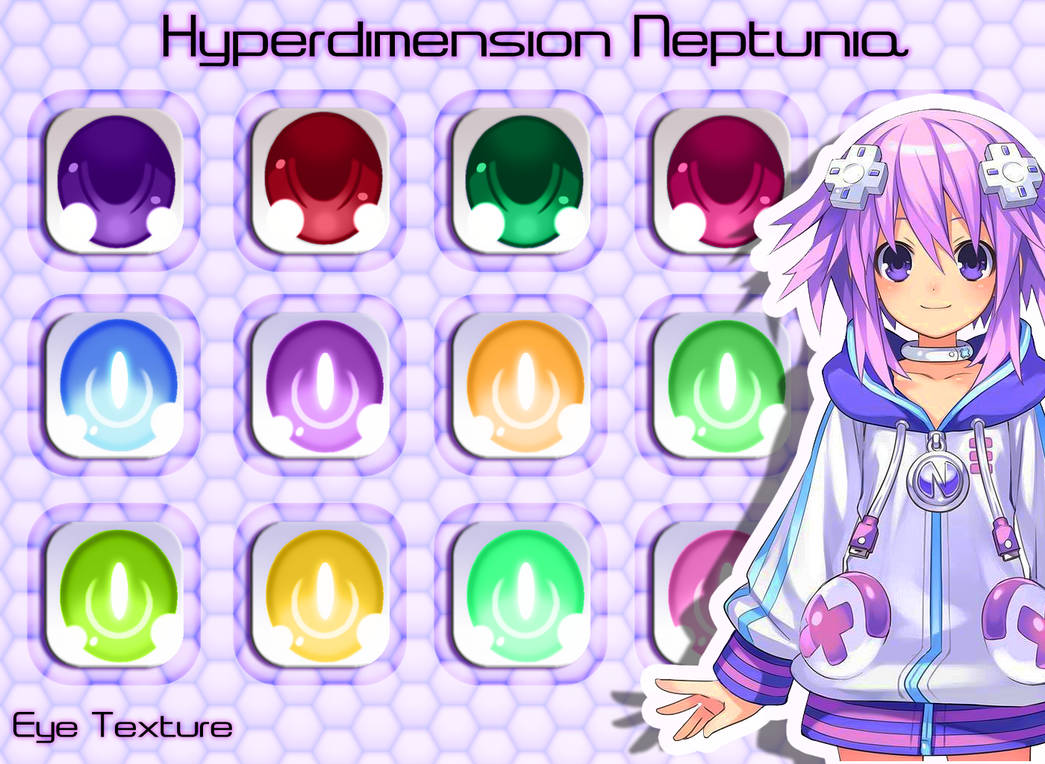 MMD Hyperdimension Neptunia Eye Texture by Xoriu on DeviantArt