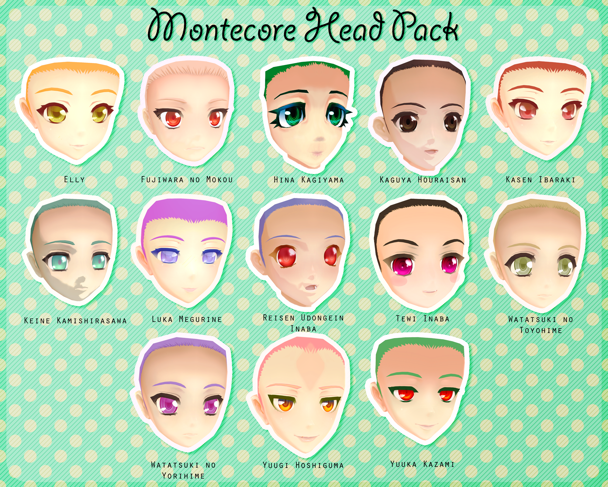 Montecore Head Pack DL by Xoriu on DeviantArt
