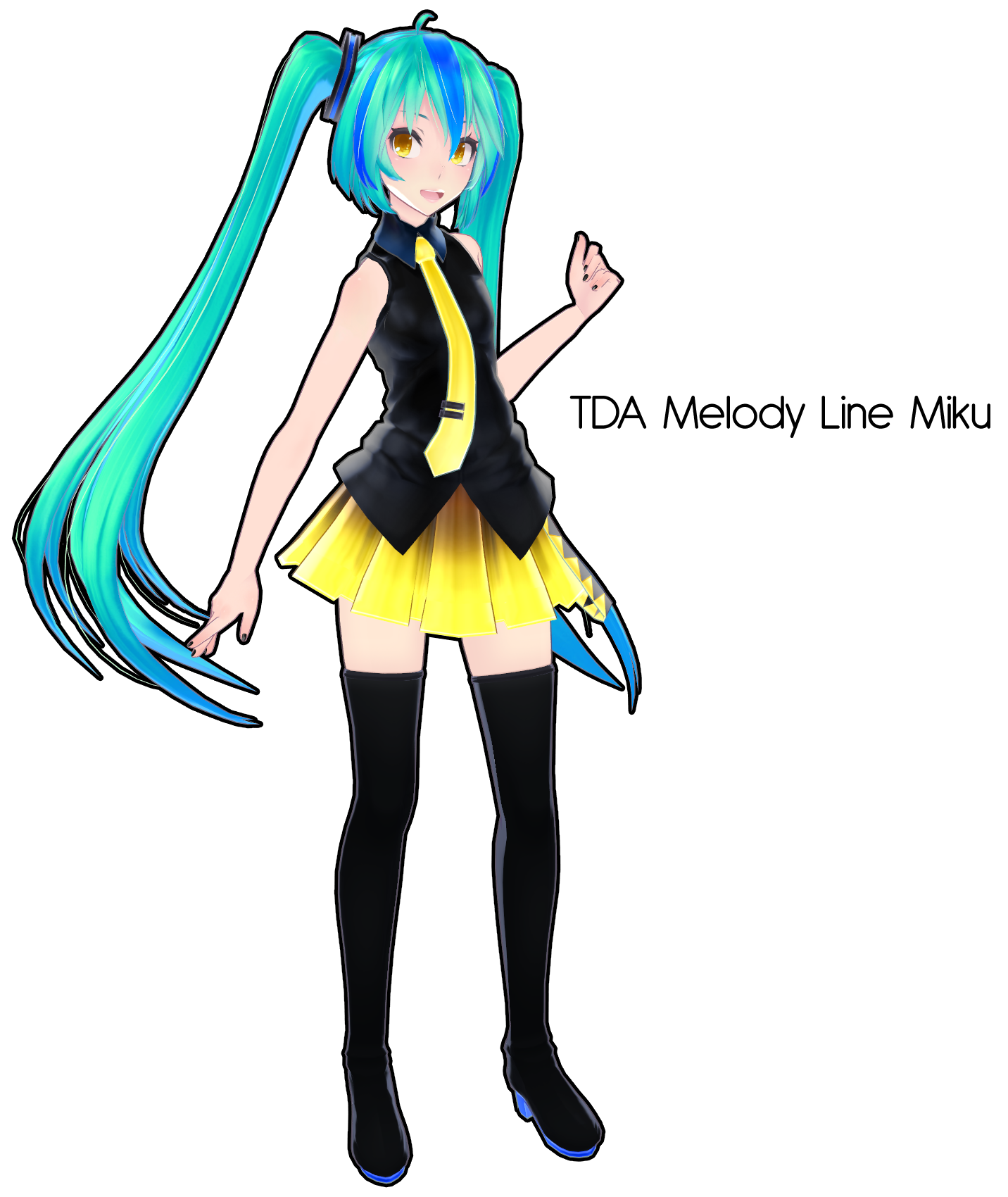 TDA Melody Line Miku DL by Xoriu on DeviantArt