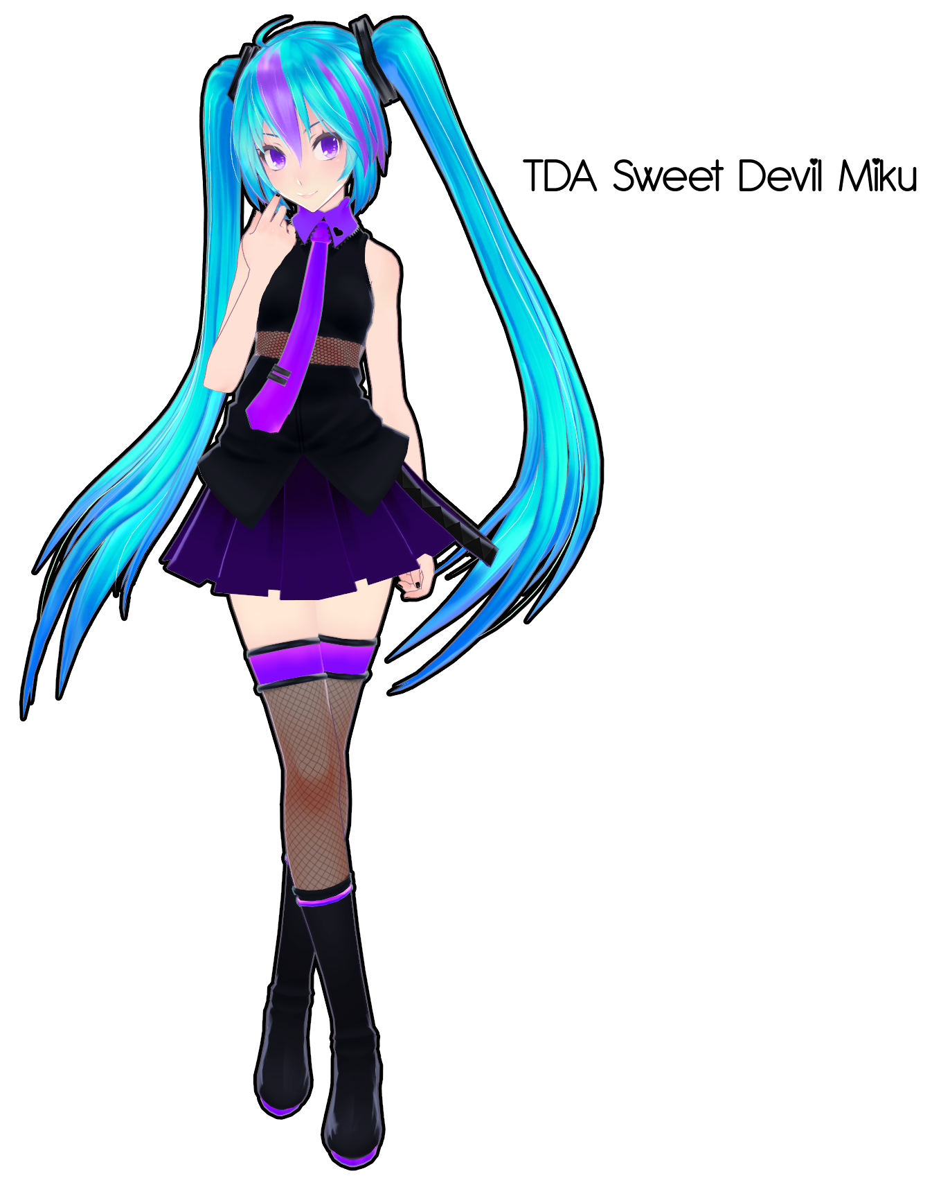 TDA Sweet Devil Miku DL by Xoriu on DeviantArt