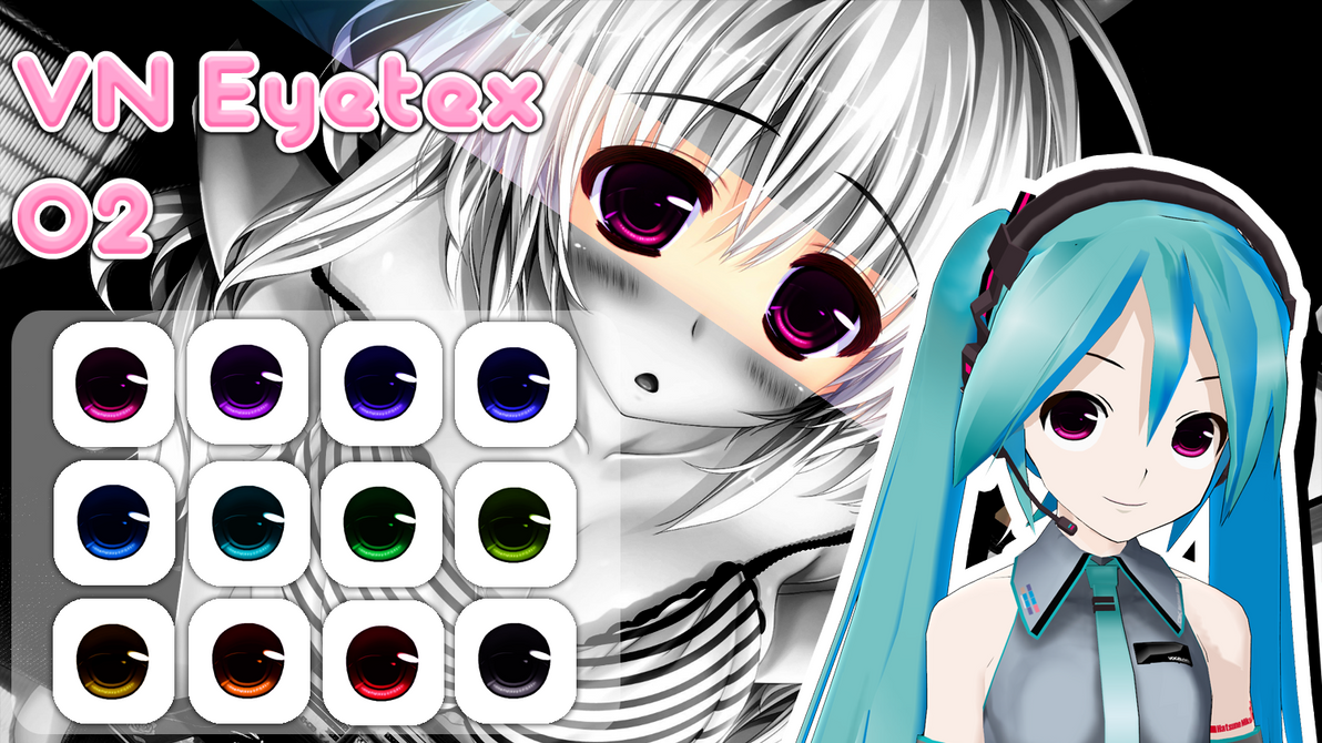 MMD Visual Novel Eye Texture 2 by Xoriu on DeviantArt