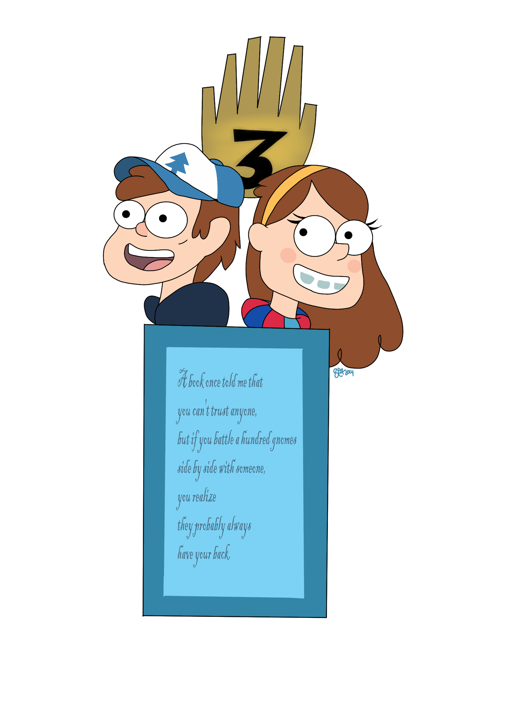 Gravity Falls Bookmark by ArynAlba on DeviantArt