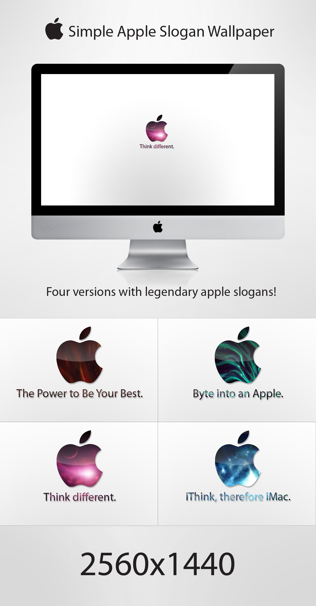 Apple Slogan Wallpapers by LukSykora on DeviantArt