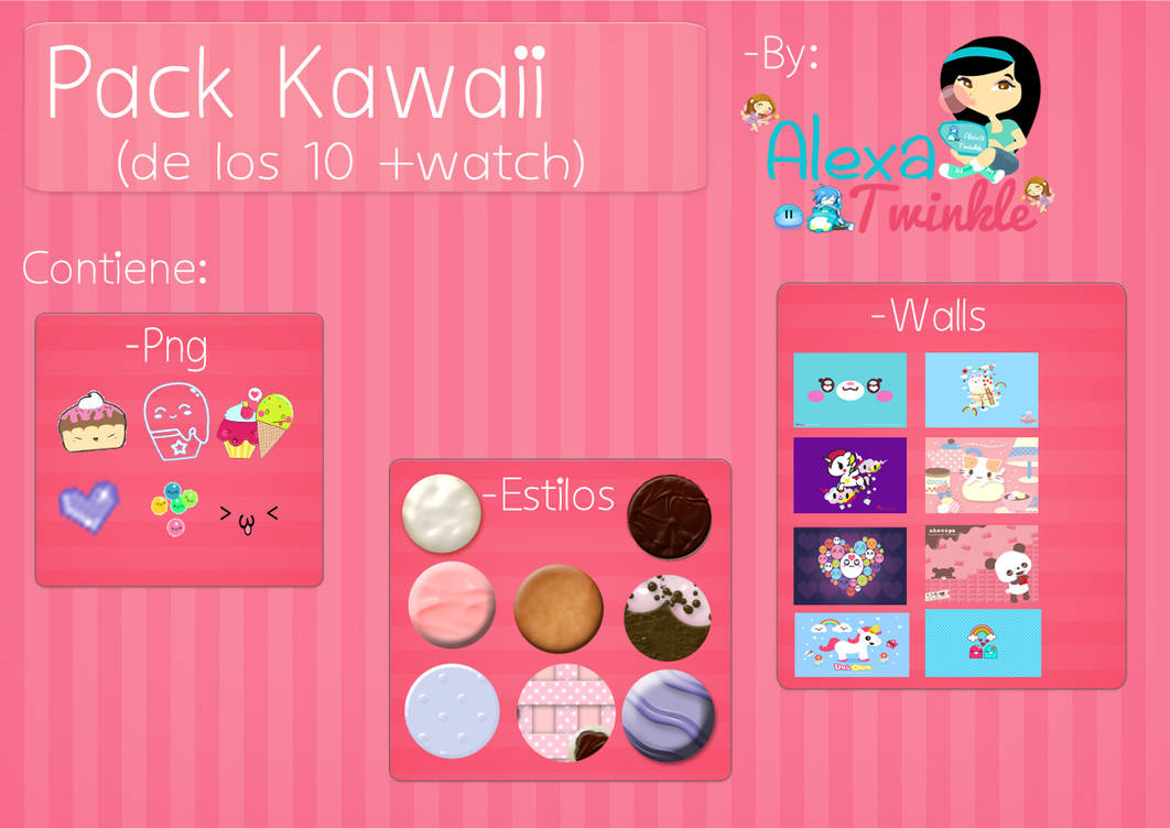 Pack Kawaii por los 10 +watch! by AlexaTwinkle on DeviantArt