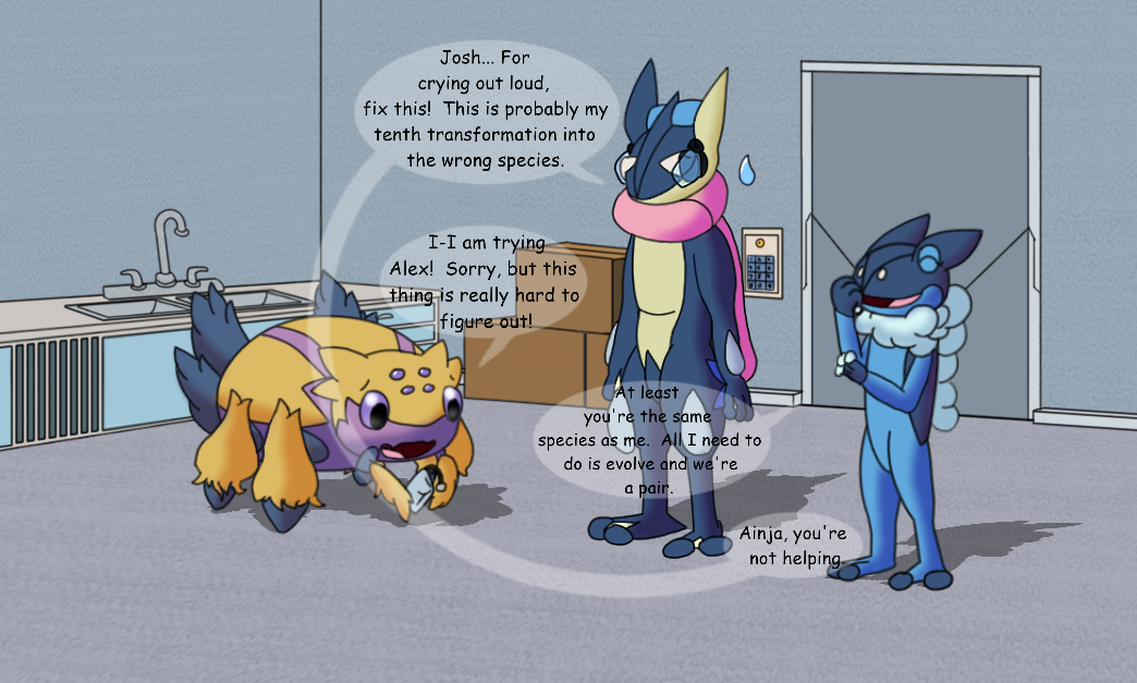 An experiment gone wrong: Transformation troubles by lobo91 on DeviantArt