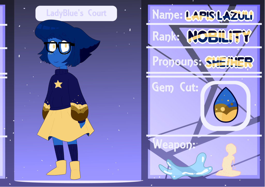 Lapis Lazuli Steven Universe Character Sheet