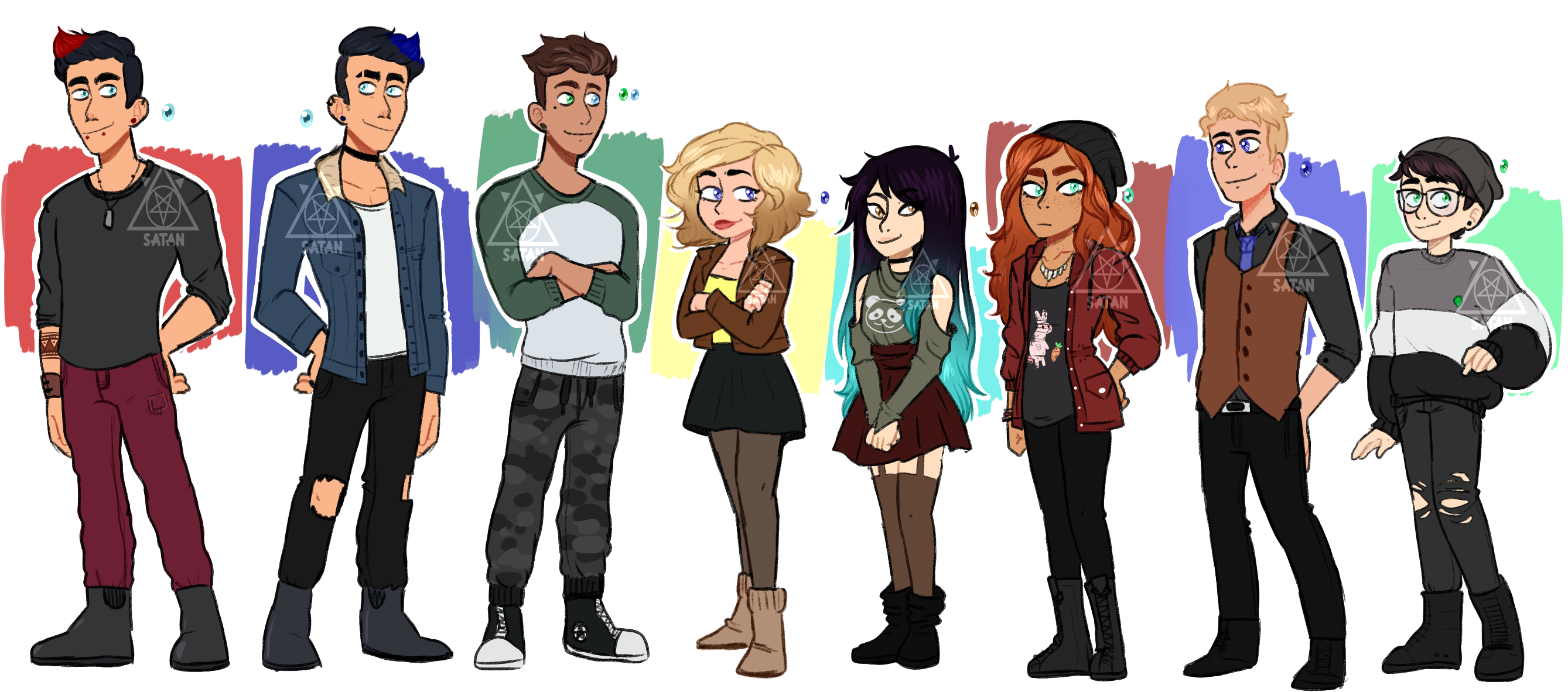 Ocs: My Main Children '18 by Japandaa on DeviantArt