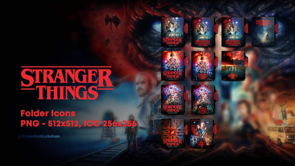 Stranger Things S01~S04 Folder Icons V1 by ChamikaNLakshan on DeviantArt