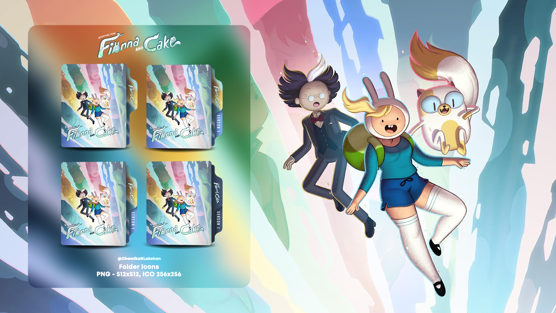 Adventure Time: Fionna and Cake S01 Folder Icons by ChamikaNLakshan on DeviantArt