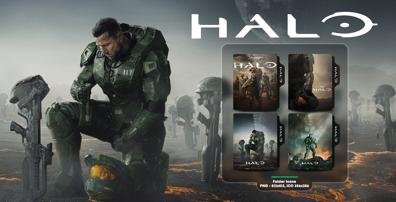 Halo S01 and S02 Folder Icons - V1 (Old) by ChamikaNLakshan on DeviantArt