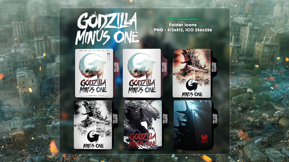 Godzilla Minus One (2023) Folder Icons by ChamikaNLakshan on DeviantArt