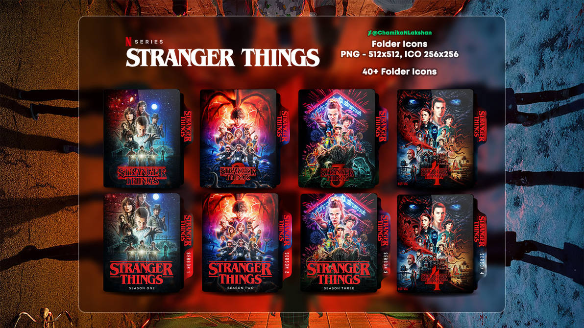Stranger Things S01~S04 Folder Icons [V1+V2+V3] by ChamikaNLakshan on DeviantArt