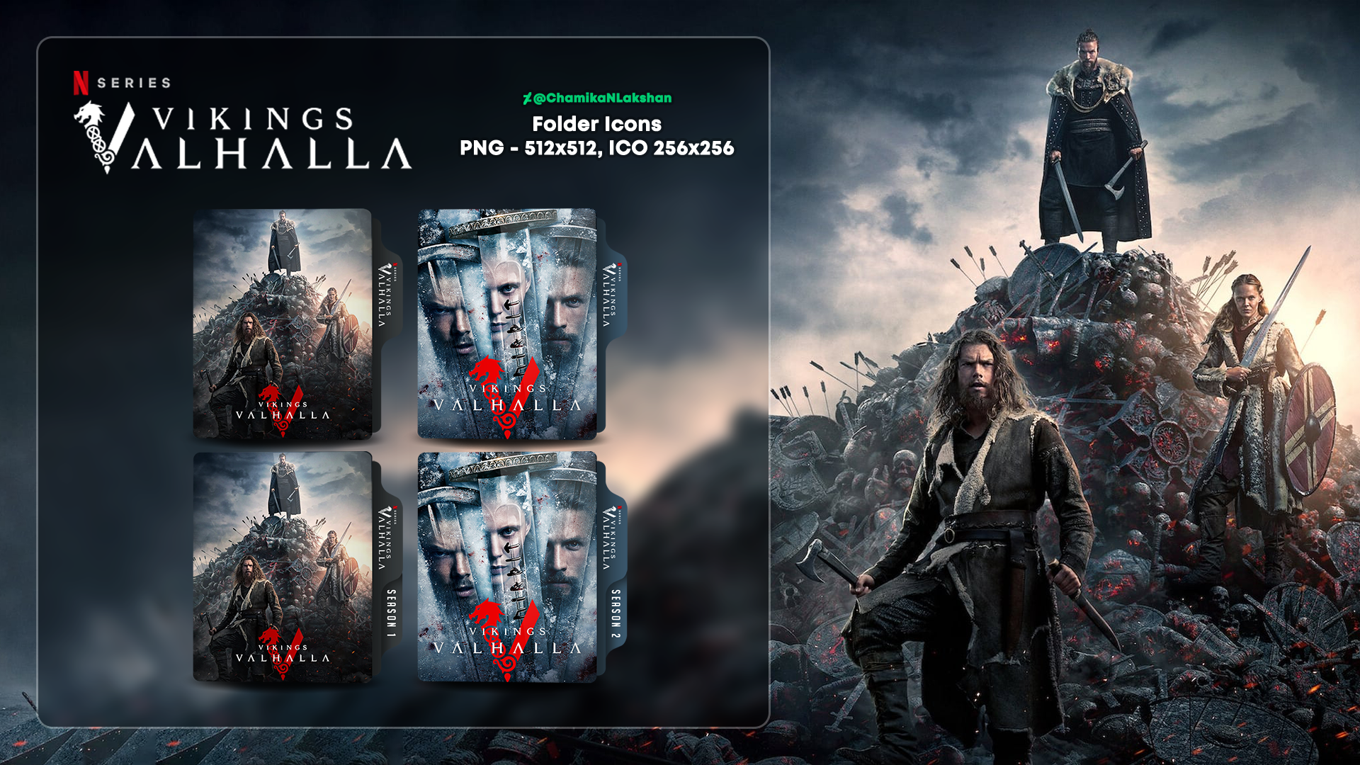 Vikings: Valhalla S01 and S02 Folder Icons by ChamikaNLakshan on DeviantArt