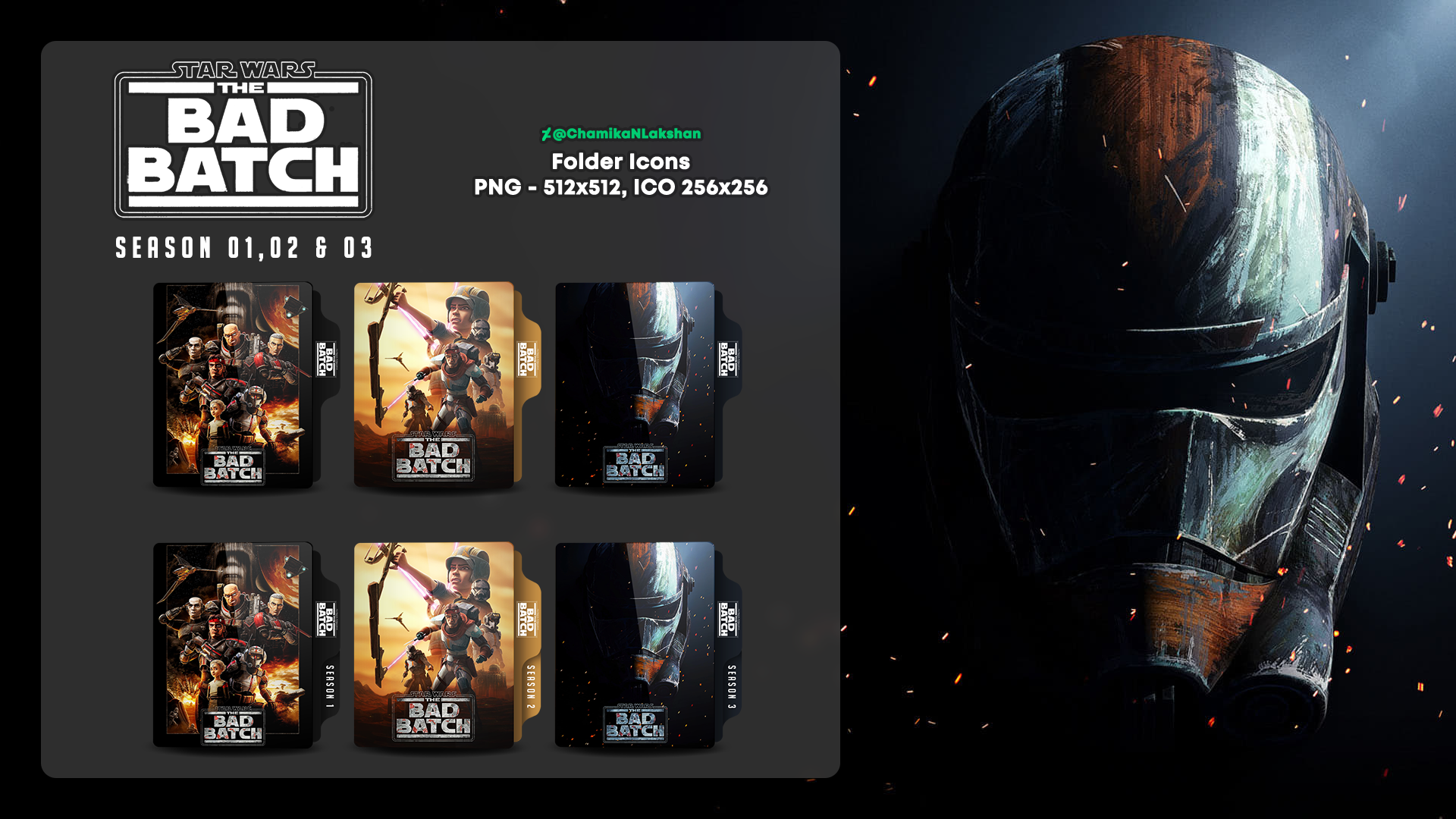 Star Wars The Bad Batch S01~S03 Folder Icons by ChamikaNLakshan on DeviantArt