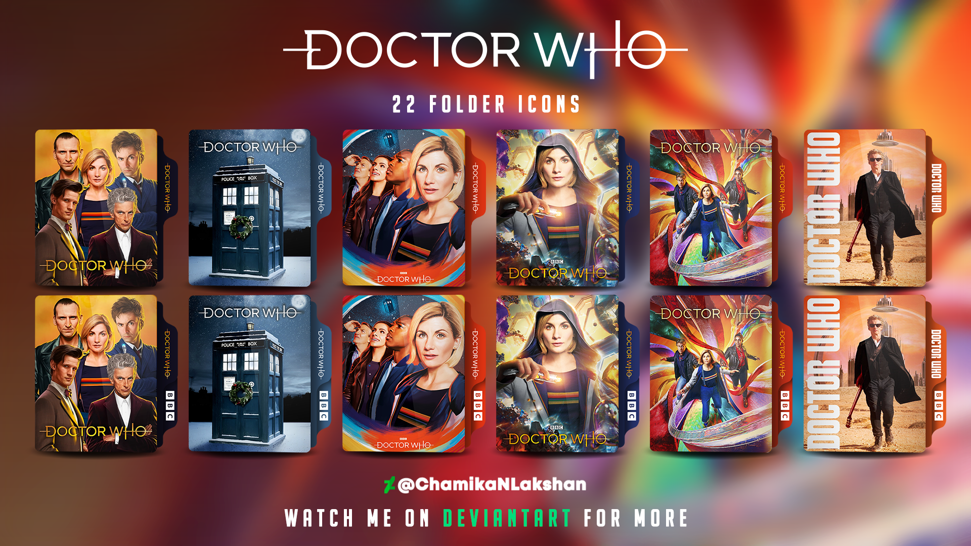 Doctor Who Main Folder Icons by ChamikaNLakshan on DeviantArt