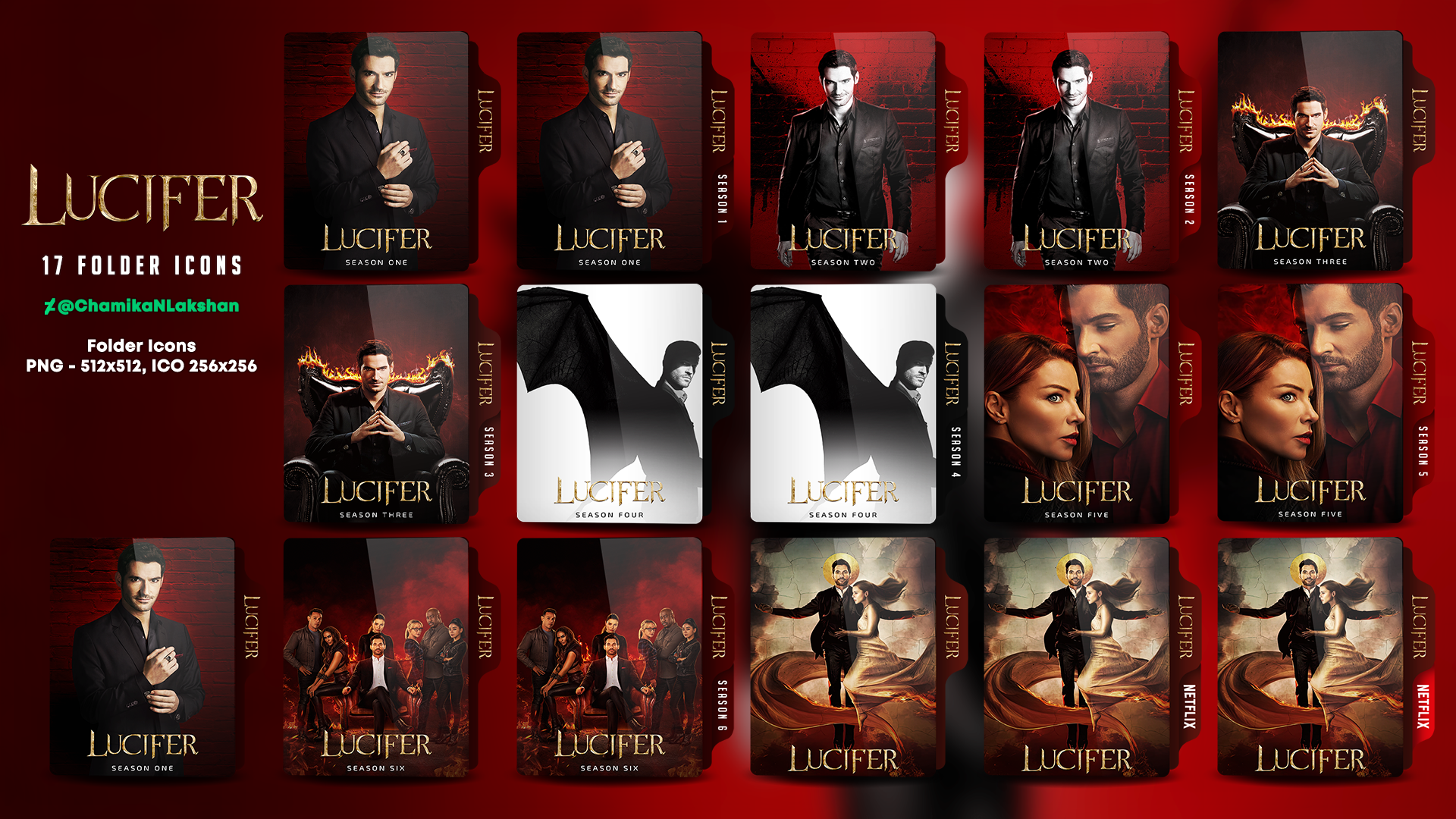 Lucifer S01~S06 (2016 - 2021) Folder Icons by ChamikaNLakshan on DeviantArt