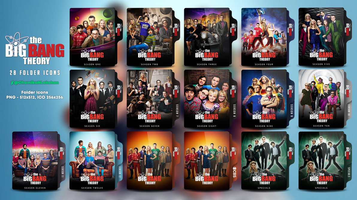 The Big Bang Theory S01~S12 (2007 - 2019) - V1 by ChamikaNLakshan on DeviantArt