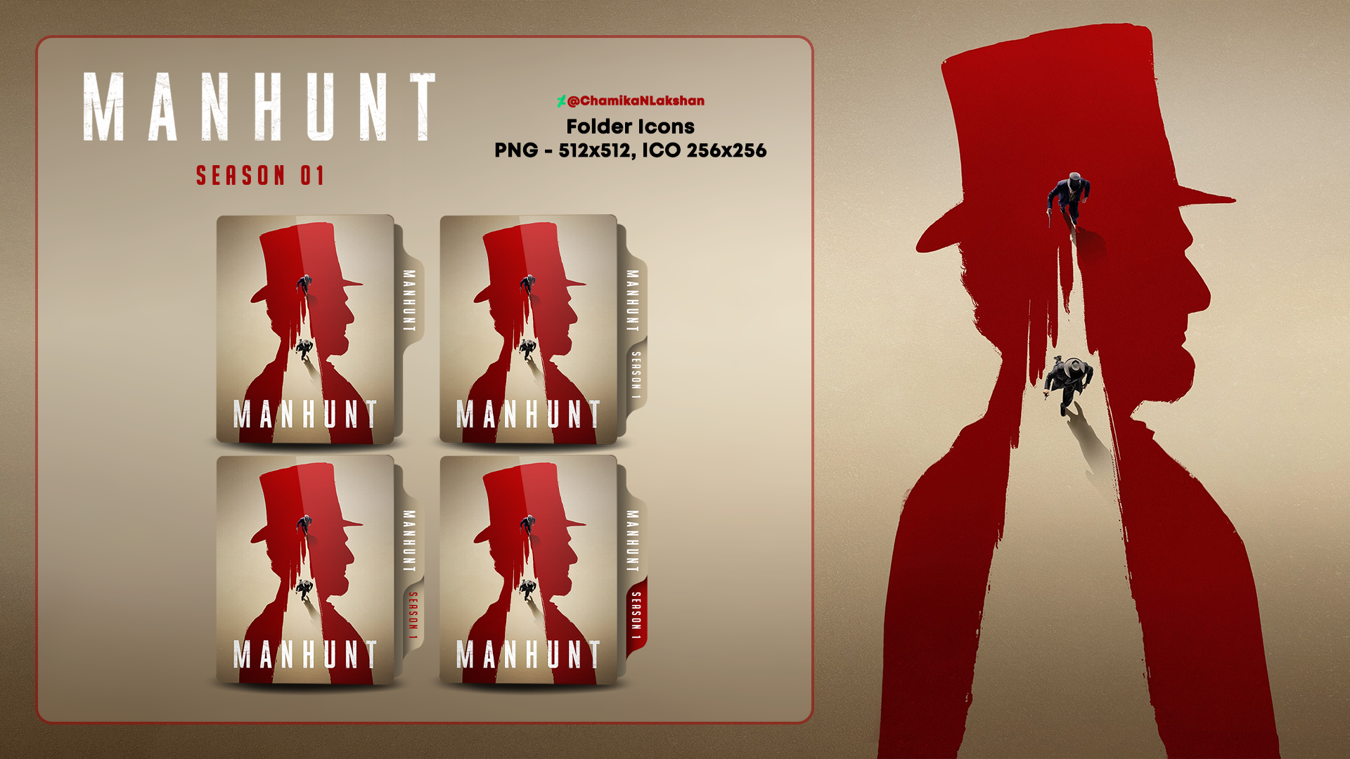 Manhunt S01 Folder Icons by ChamikaNLakshan on DeviantArt