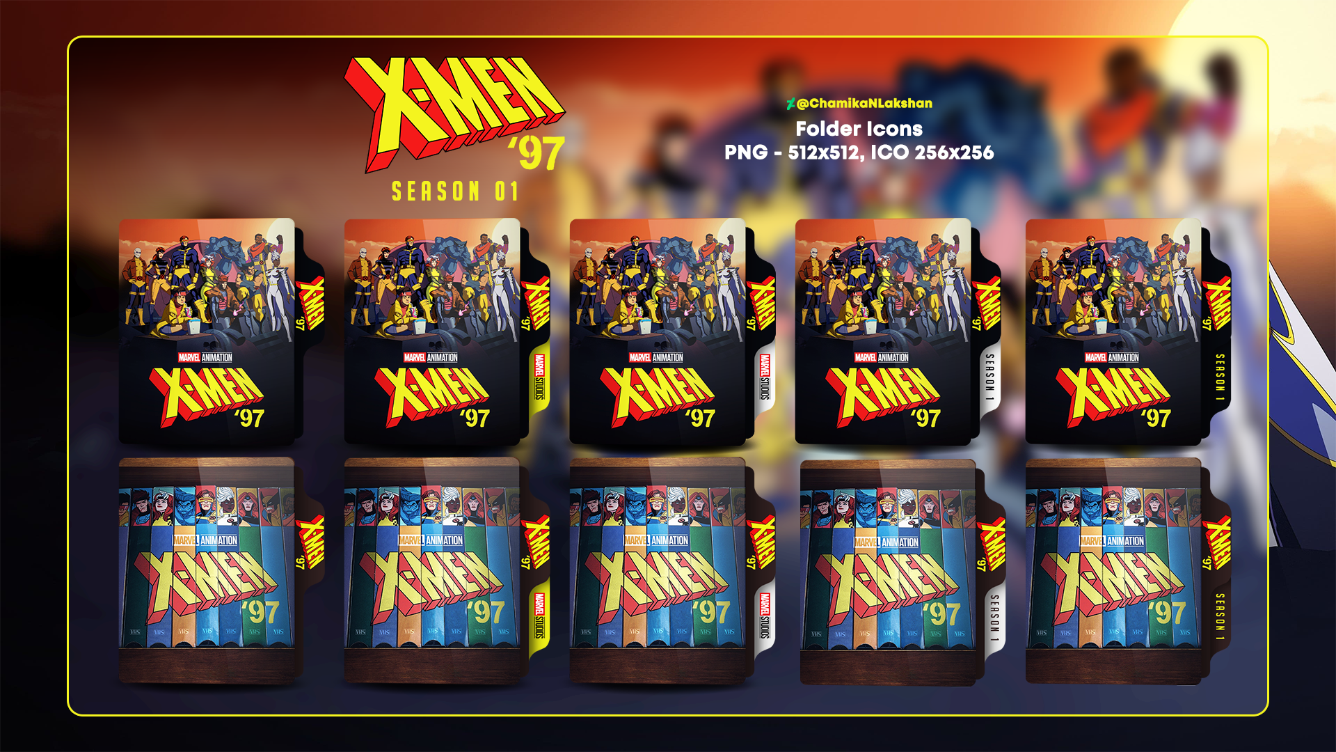 X-Men '97 (2024) S01 Folder Icons by ChamikaNLakshan on DeviantArt