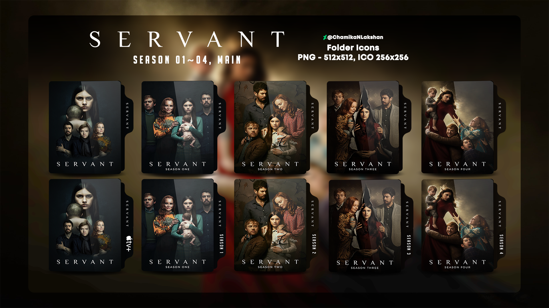 Servant S01~S04, Main Folder Icons by ChamikaNLakshan on DeviantArt