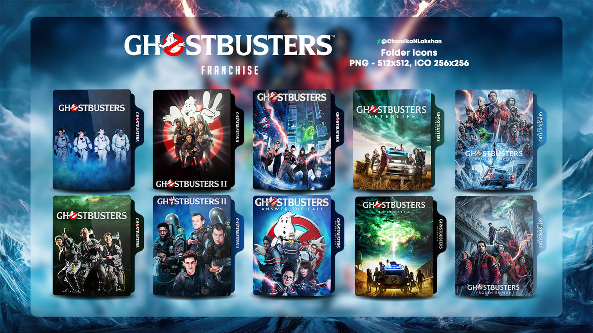 Ghostbusters Franchise Folder Icons by ChamikaNLakshan on DeviantArt