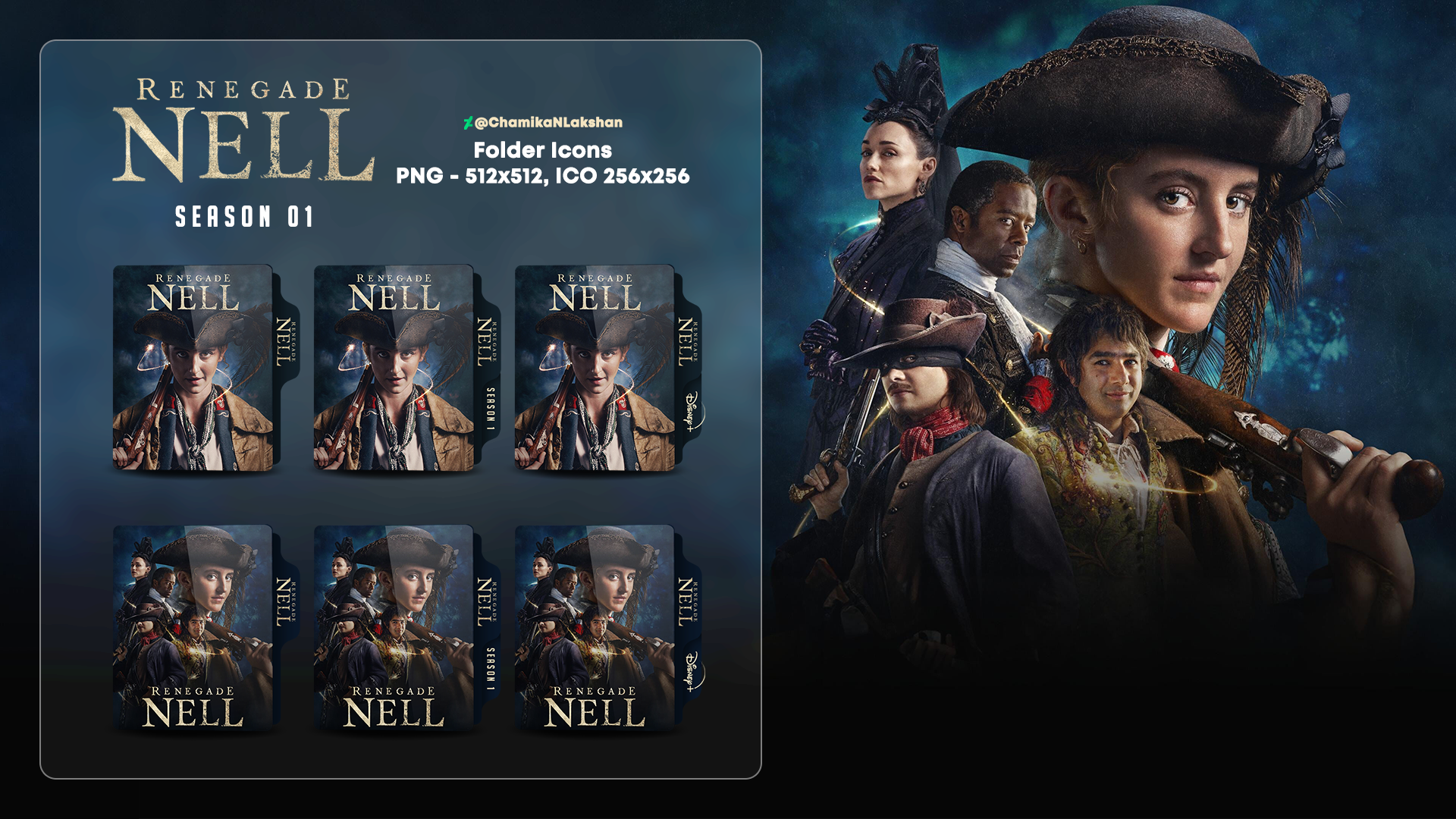 Renegade Nell S01 Folder Icons by ChamikaNLakshan on DeviantArt