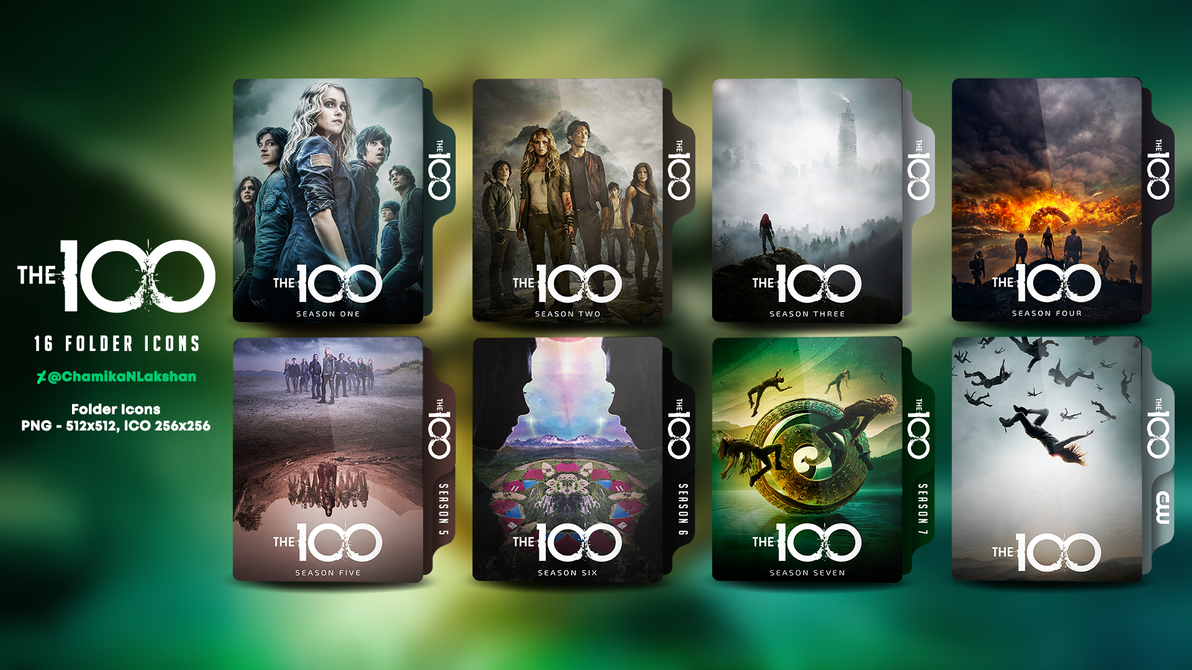 The 100 S01~S07, Main Folder Icons by ChamikaNLakshan on DeviantArt