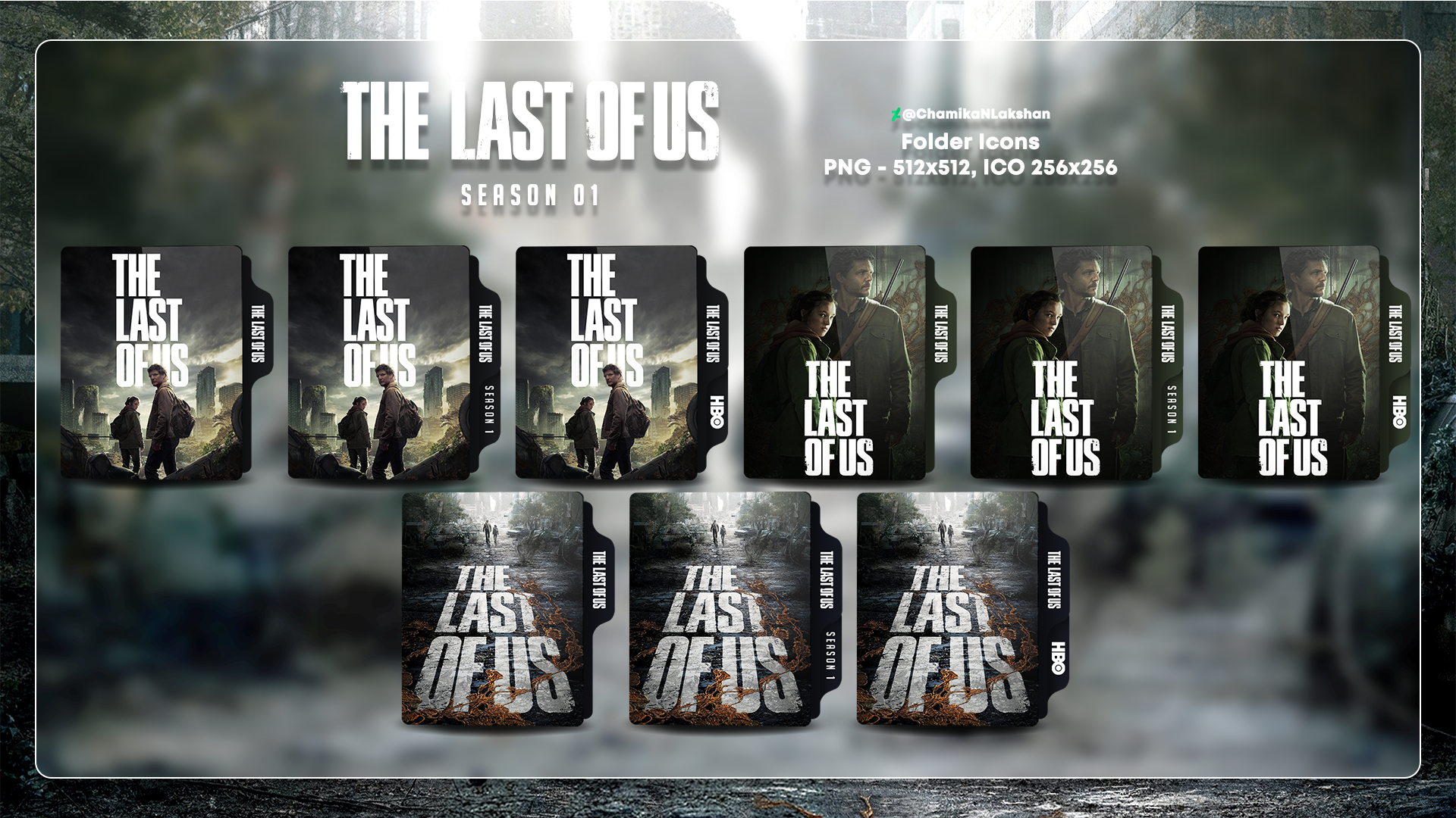 The Last of Us S01 Folder Icons V1 by ChamikaNLakshan on DeviantArt