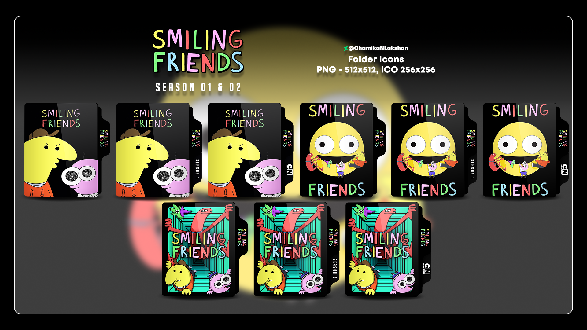 Smiling Friends S01 and S02 Folder Icons by ChamikaNLakshan on DeviantArt