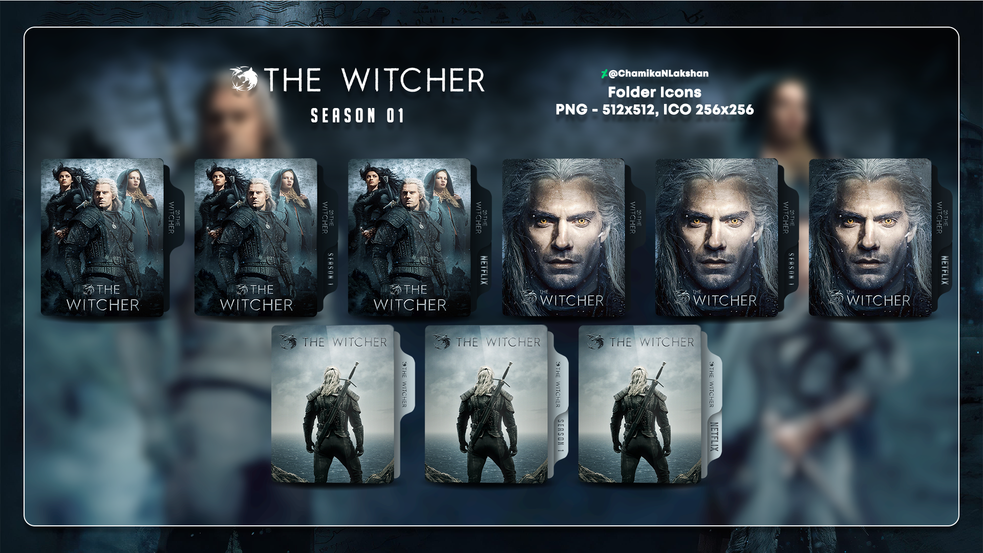 The Witcher S01 Folder Icons by ChamikaNLakshan on DeviantArt