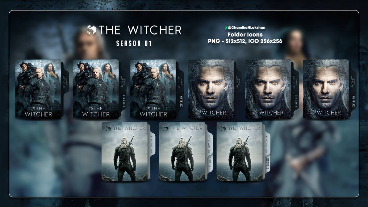 The Witcher S01 Folder Icons by ChamikaNLakshan on DeviantArt