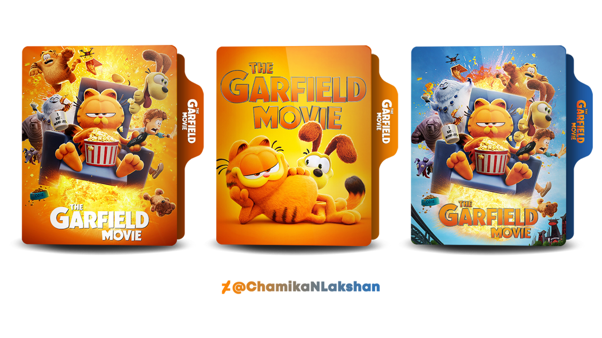The Garfield Movie (2024) Folder Icons V2 by ChamikaNLakshan on DeviantArt
