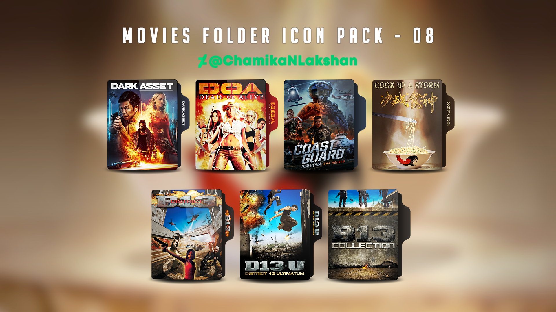 Movies Folder Icon Pack - 08 Folder Icons by ChamikaNLakshan on DeviantArt