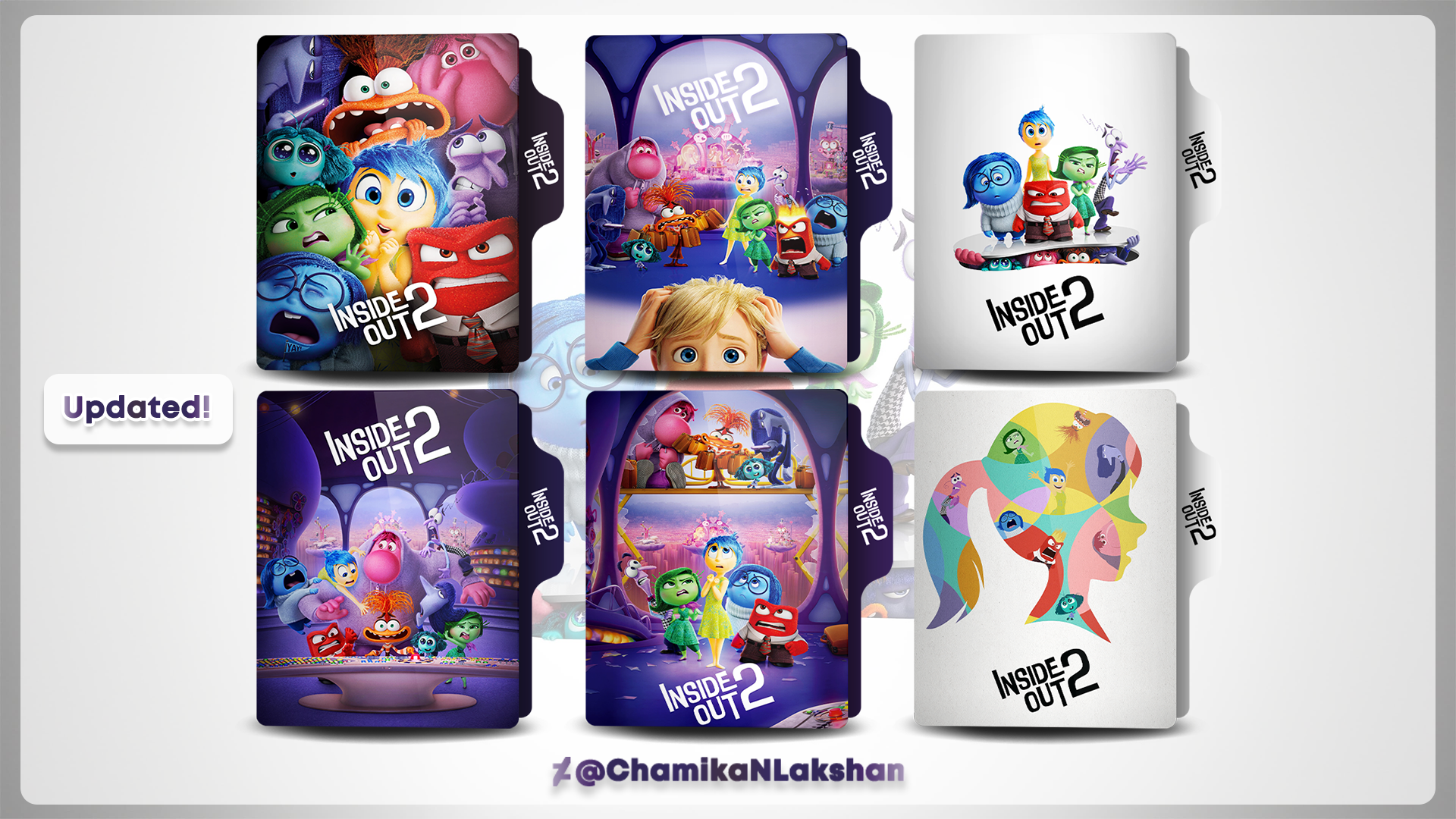 Inside Out 2 (2024) Folder Icons [Updated] by ChamikaNLakshan on DeviantArt