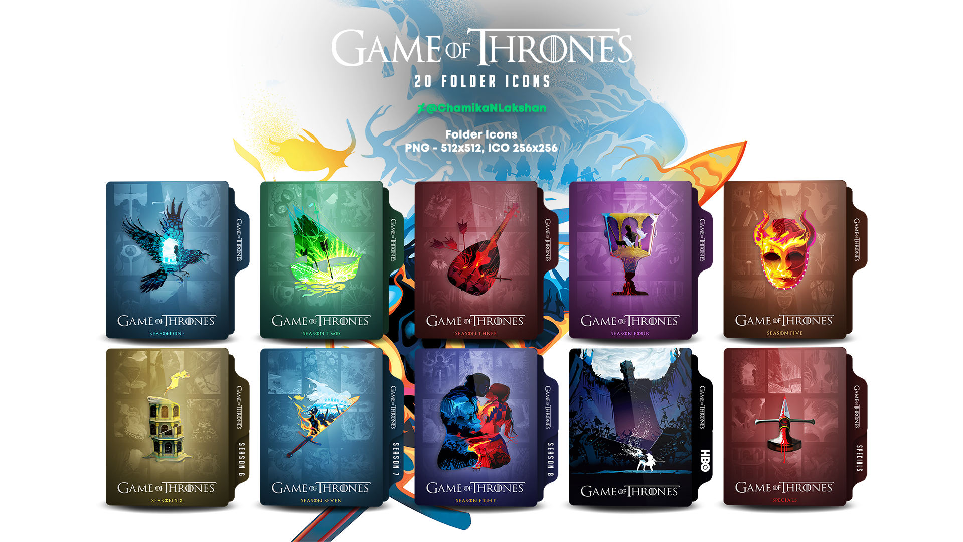 Game of Thrones S01~S08, Main, Specials Icons Pack by ChamikaNLakshan on DeviantArt