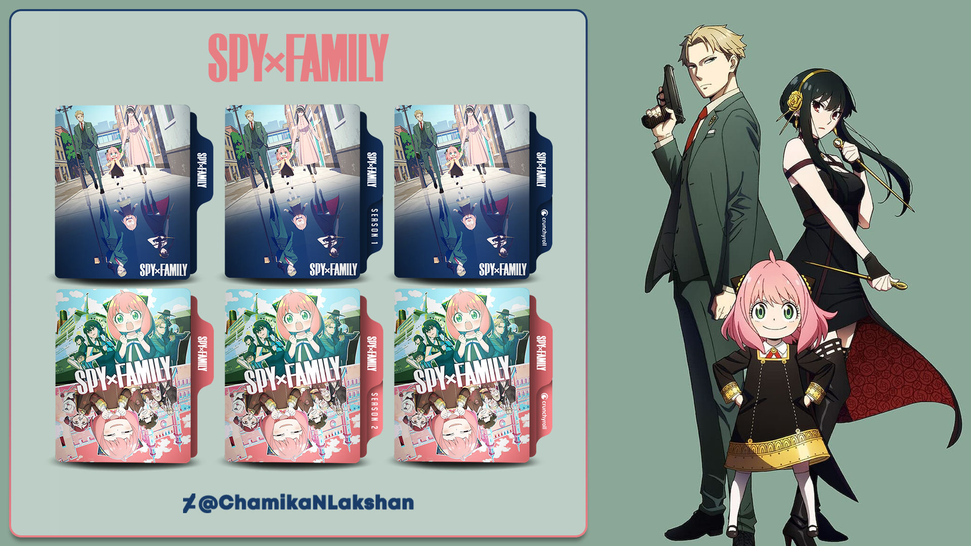 SPY x FAMILY S01 and S02 Folder Icons by ChamikaNLakshan on DeviantArt