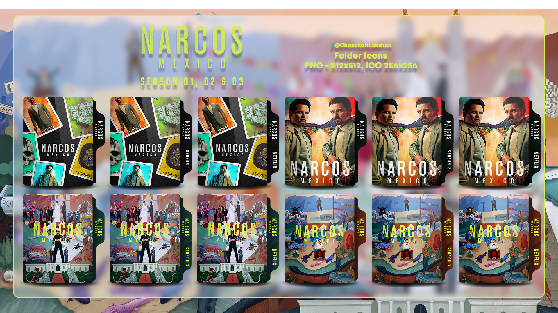 Narcos Mexico S01, S02 and S03 Folder Icons by ChamikaNLakshan on ...
