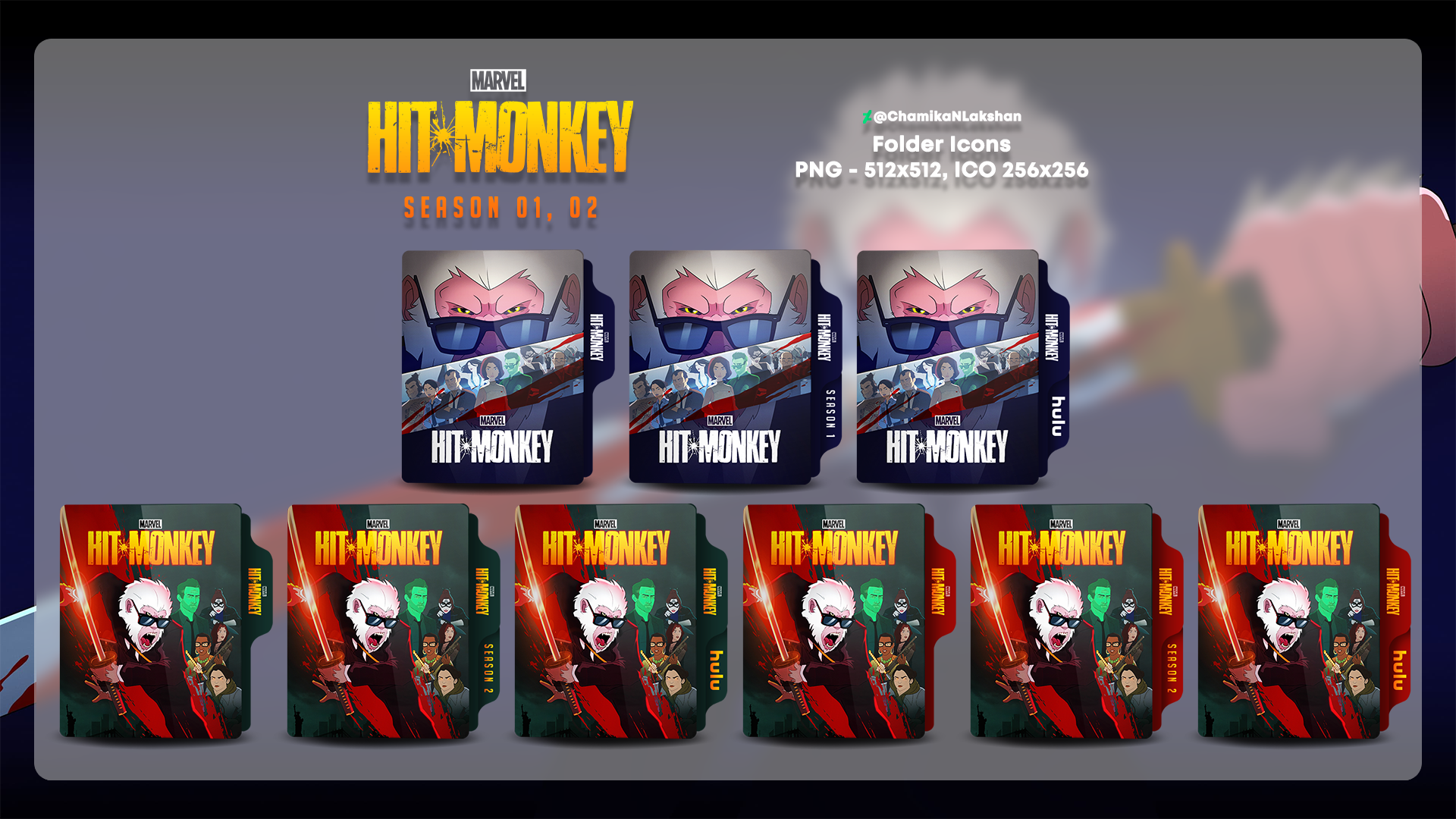 Marvel's Hit-Monkey S01 and S02 Folder Icons by ChamikaNLakshan on ...