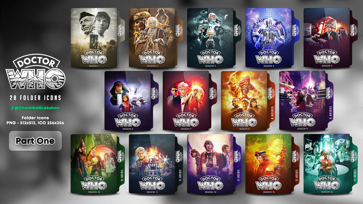Doctor Who (Classic) S015~S26 Folder Icons V1 by ChamikaNLakshan on ...