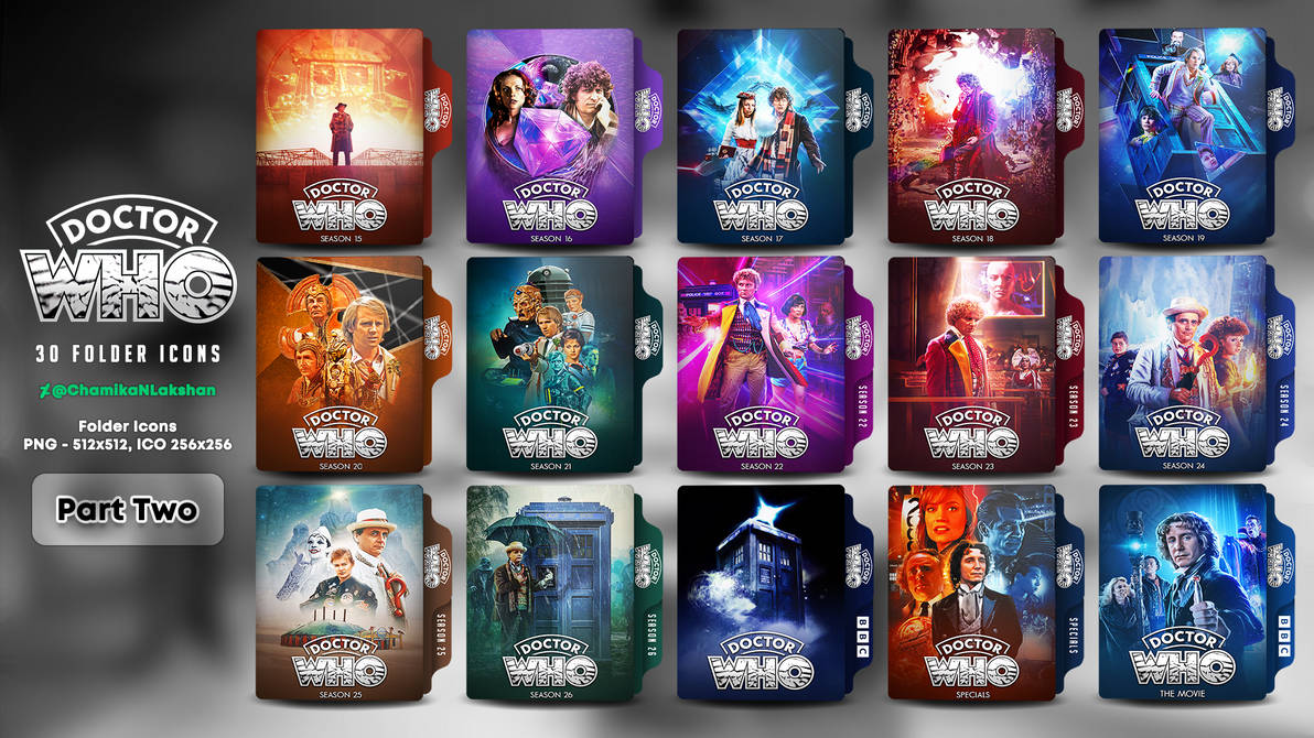 Doctor Who (Classic) S015~S26 Folder Icons V1 by ChamikaNLakshan on ...
