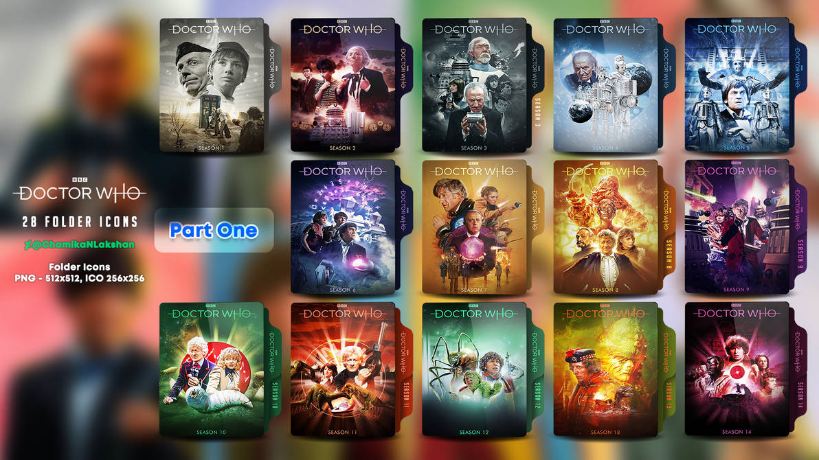 Doctor Who (Classic) S01~S14 Folder Icons V2 by ChamikaNLakshan on ...