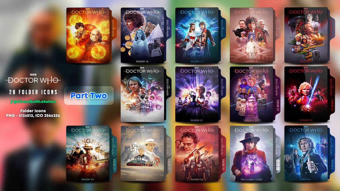 Doctor Who (Classic) S015~S26 Folder Icons V2 by ChamikaNLakshan on DeviantArt