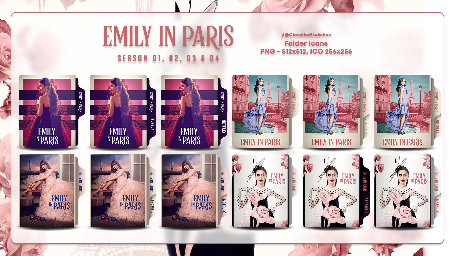 Emily in Paris S01, S02, S03 and S04 Folder Icons by ChamikaNLakshan on DeviantArt
