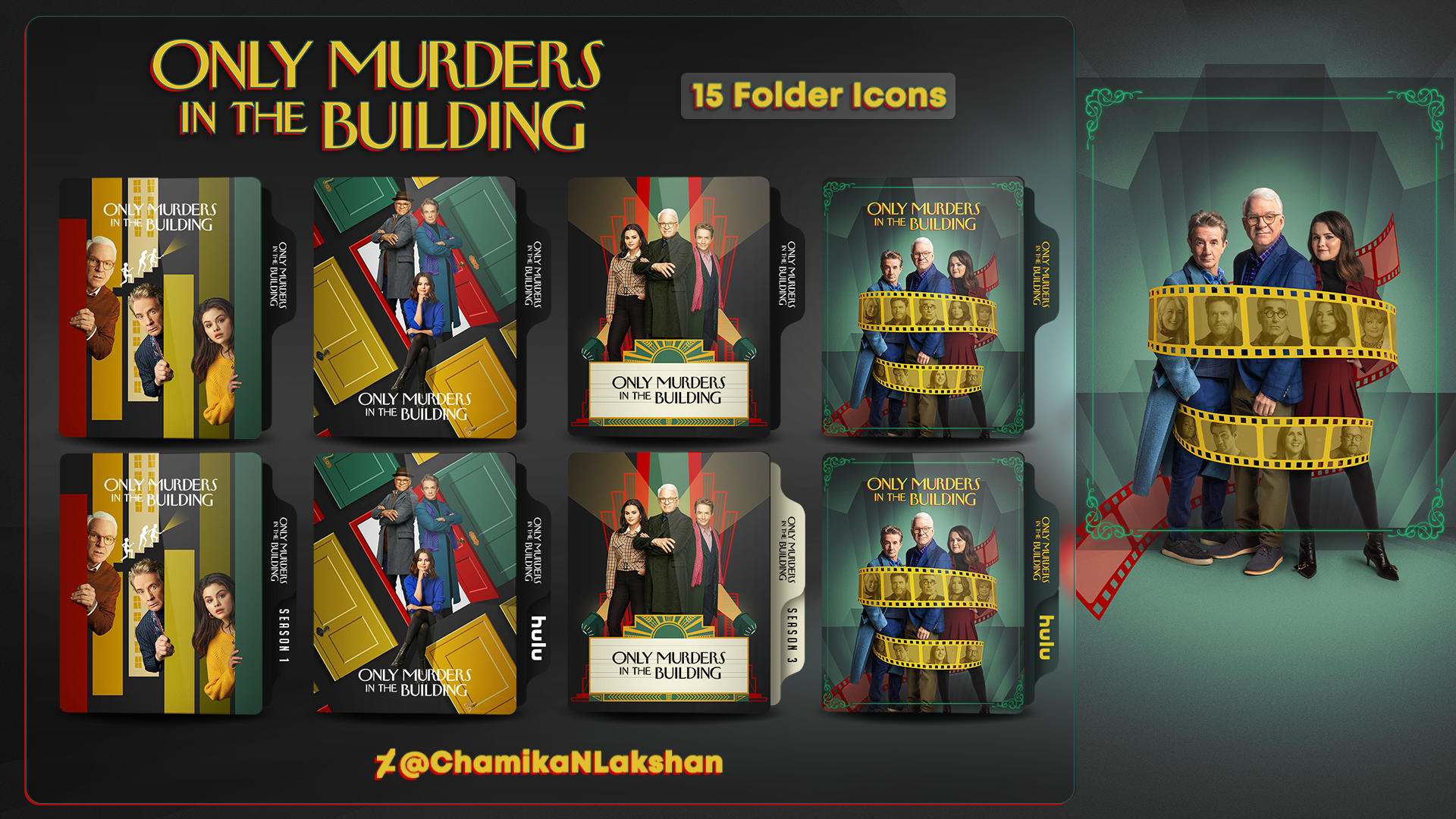 Only Murders in the Building Folder Icons V2 by ChamikaNLakshan on ...