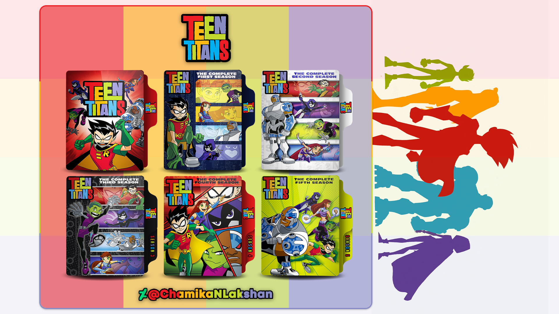 Teen Titans S01~S05, Main Folder Icons by ChamikaNLakshan on DeviantArt