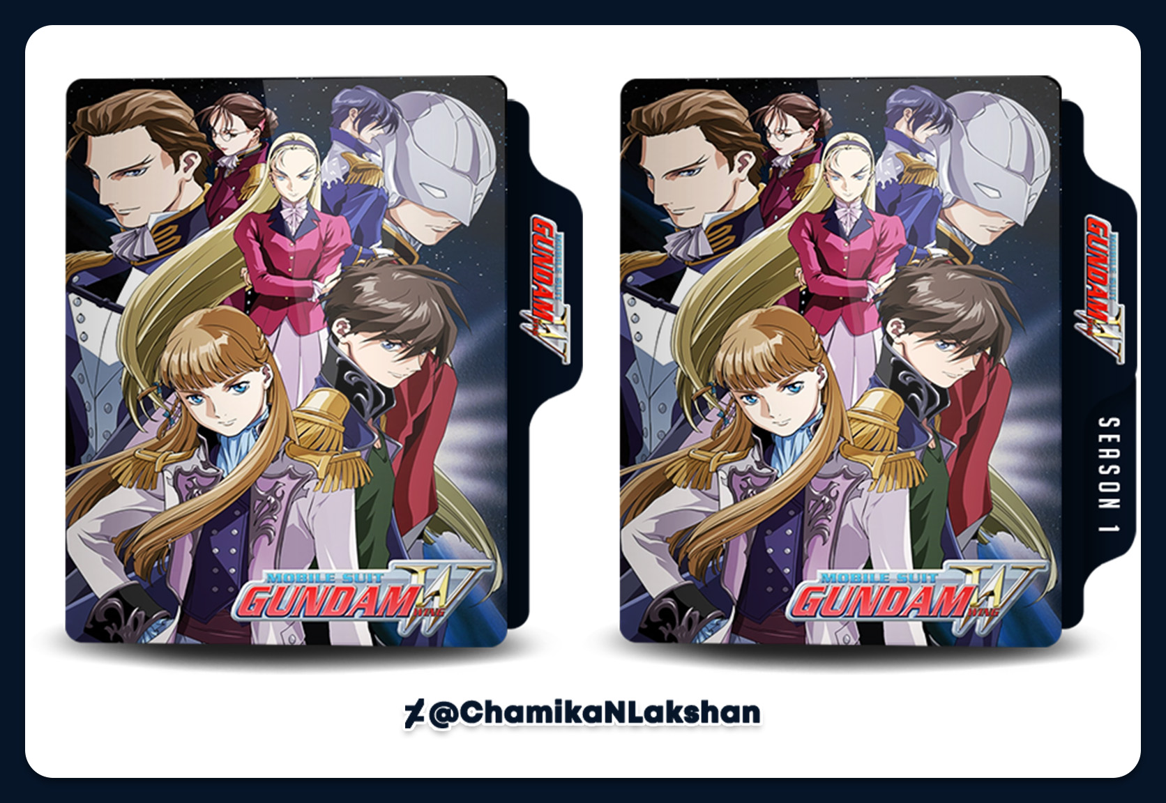 Mobile Suit Gundam Wing S01 Folder Icons by ChamikaNLakshan on DeviantArt