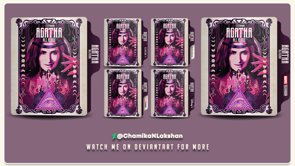 Agatha All Along S01 Folder Icons V4 by ChamikaNLakshan on DeviantArt