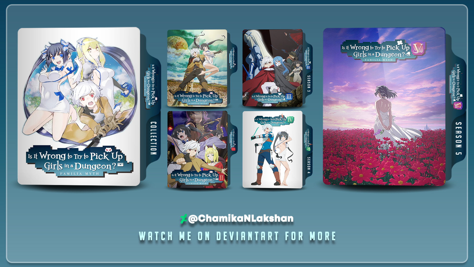 Danmachi S01~S05, Main Folder Icons by ChamikaNLakshan on DeviantArt