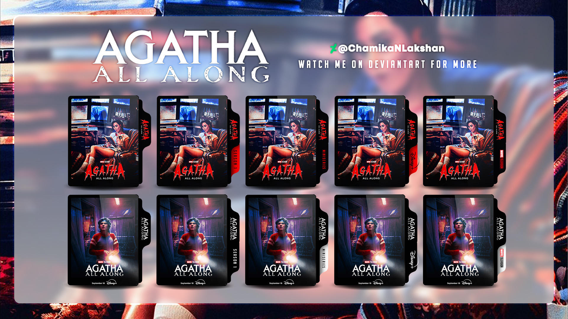 Agatha All Along S01 Folder Icons V4 by ChamikaNLakshan on DeviantArt