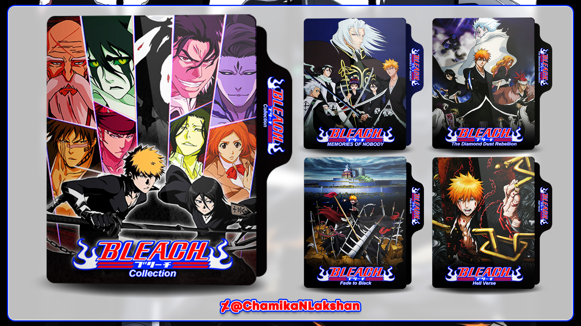 Bleach Movies Collection Folder Icons Pack by ChamikaNLakshan on DeviantArt